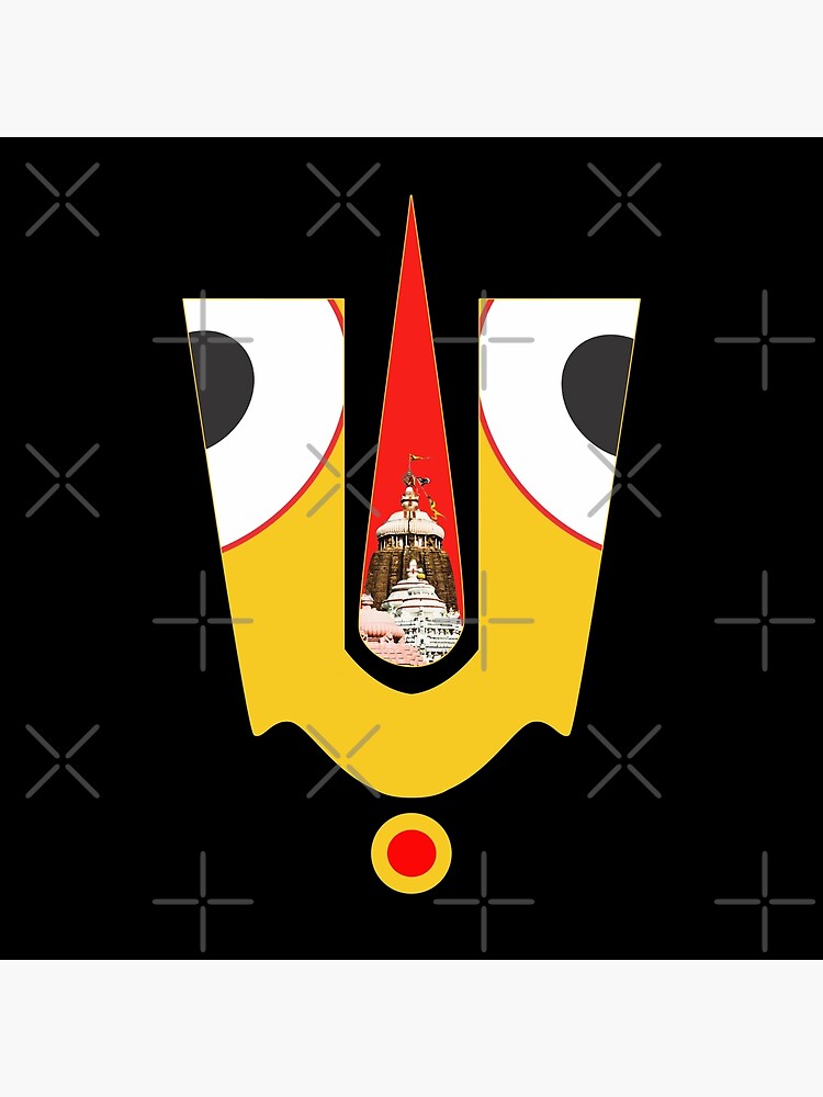 "Jagannath ramanandi tilak digital art sticker" Poster for Sale by ...