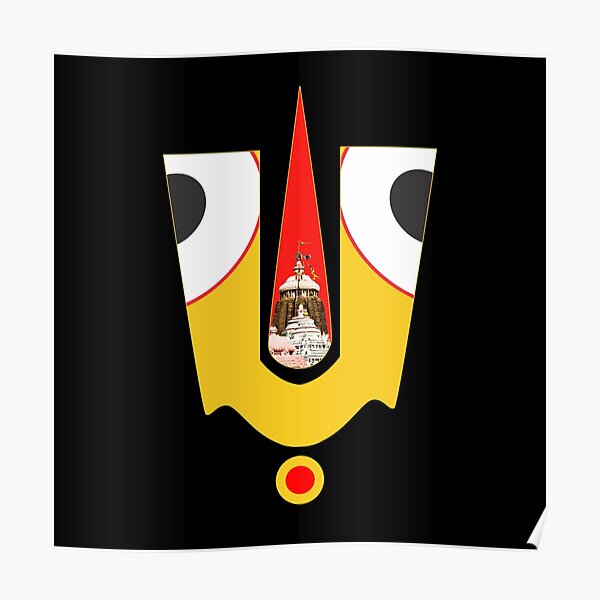 "Jagannath ramanandi tilak digital art sticker" Poster for Sale by ...