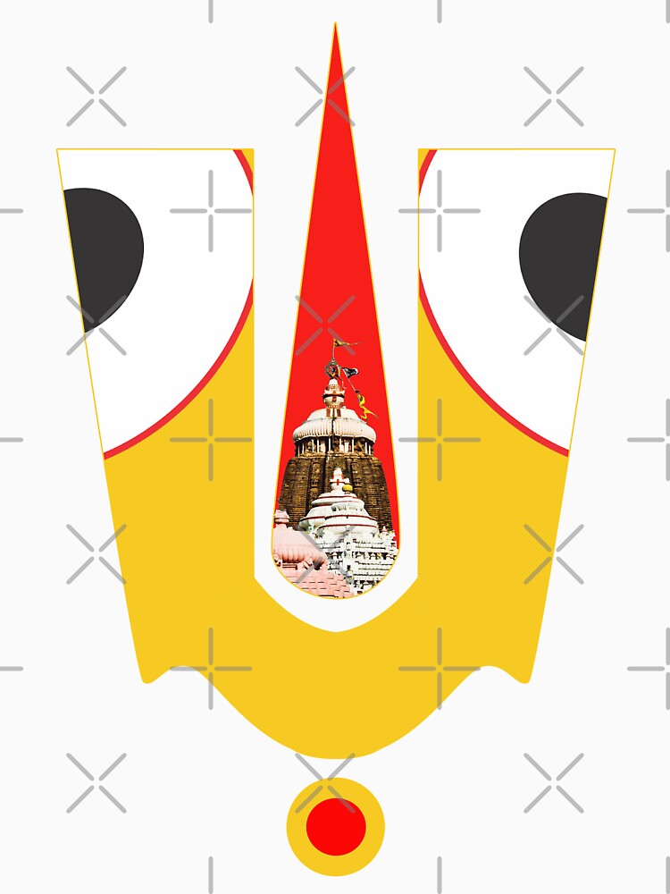 "Jagannath ramanandi tilak digital art sticker" T-shirt by Graphiana | Redbubble