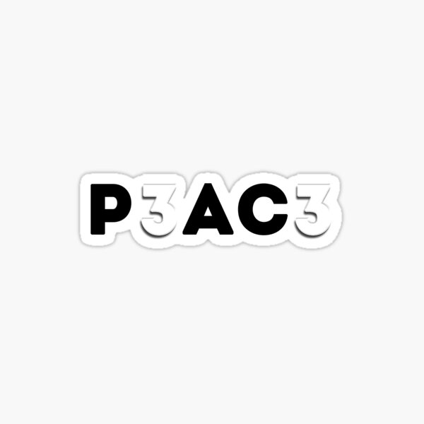 "Peace 33 Logo" Sticker for Sale by CinemaReagle | Redbubble