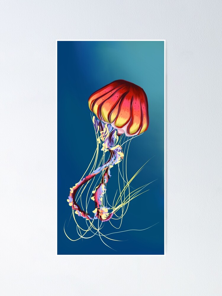 "Deep Sea Life - Digital Drawing - Wall Print" Poster by Debbiedekker ...