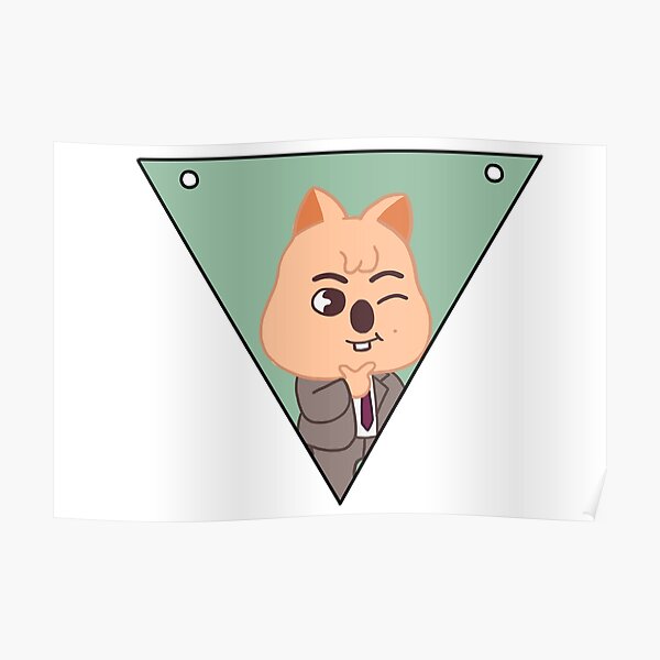 "STRAY KIDS (SKZOO) DIY Flag Banner Han Quokka " Poster by ...