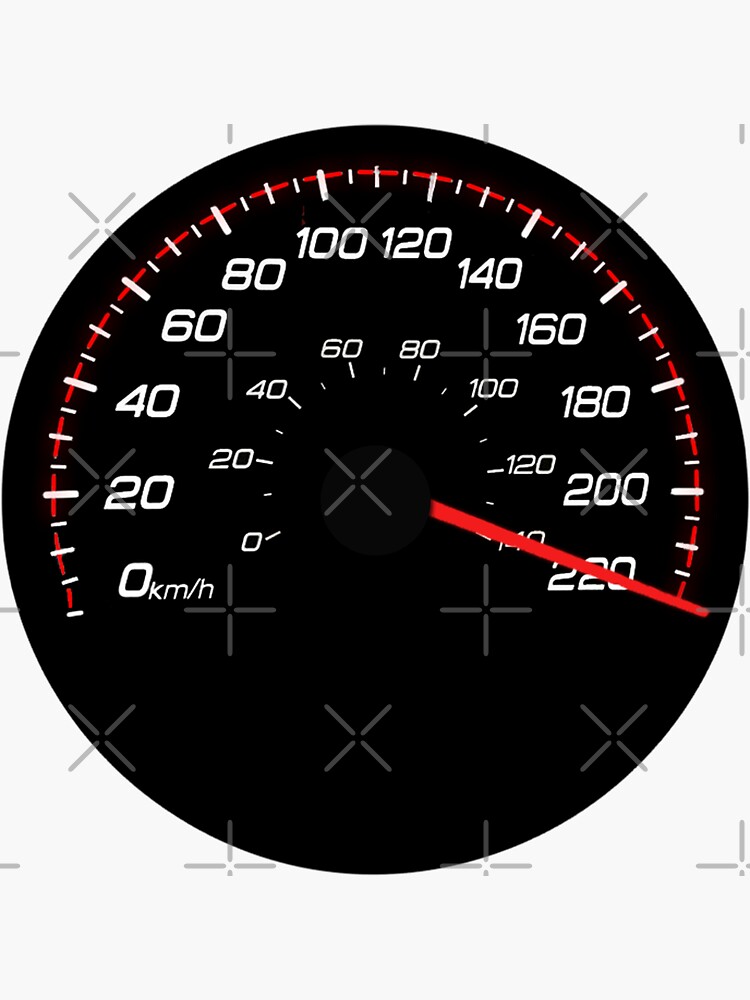 "Speedometer" Sticker for Sale by SeanGluz | Redbubble
