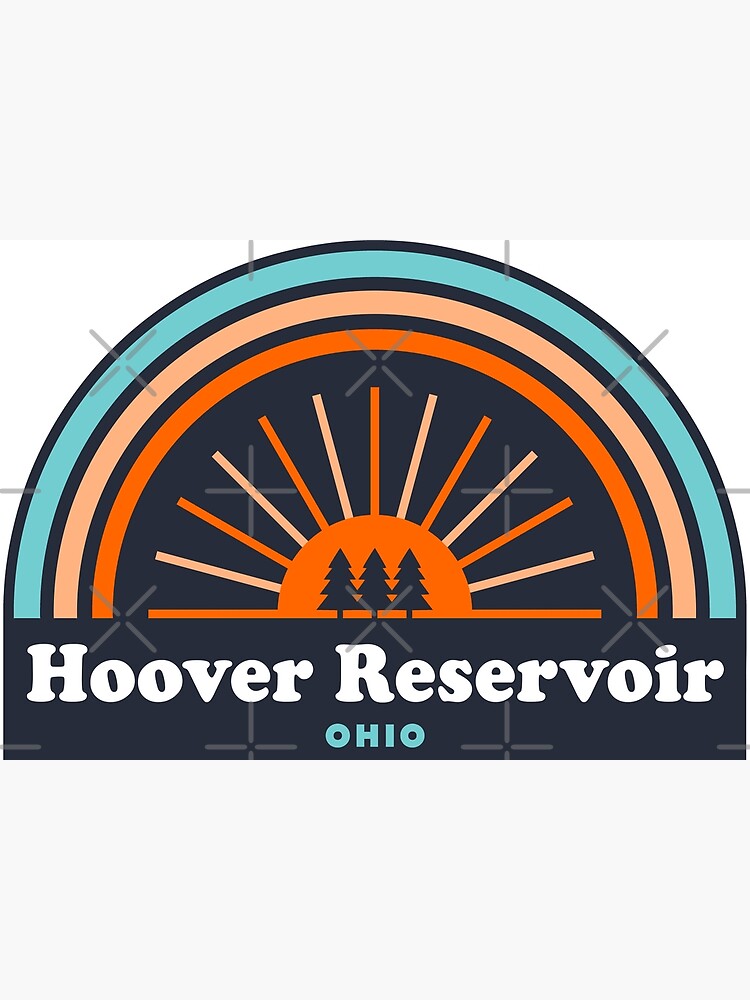 "Hoover Reservoir Ohio Rainbow" Poster for Sale by esskay | Redbubble