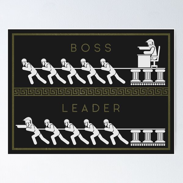 "Leader And Boss Wall Art Canvas Print Office Decor " Poster for Sale ...
