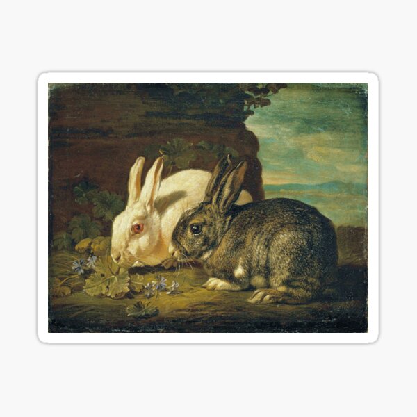 "Rabbit" Sticker by aesthetic-mind | Redbubble