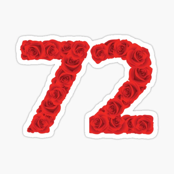 "Number 72, lucky red roses romantic seventy two boyfriend girlfriend ...