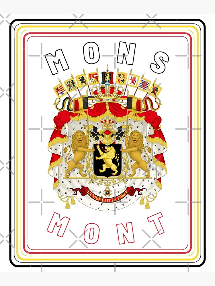 "Belgian City of Mons" Poster for Sale by FedSherDesign | Redbubble