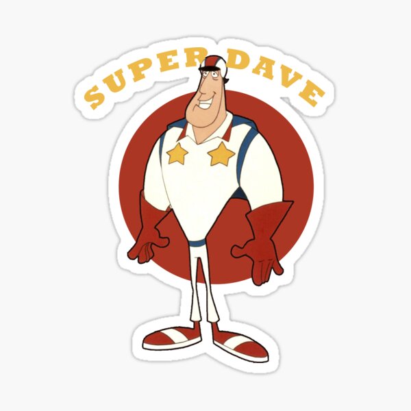 "super dave 90 s comedy film" Sticker for Sale by nored10 | Redbubble