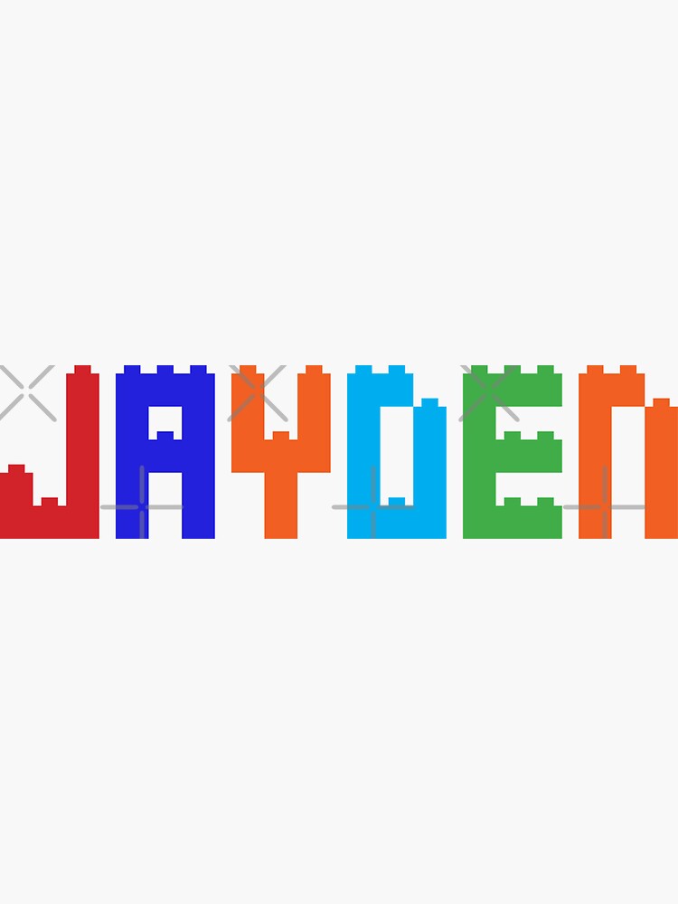 "Color Baby brick name Jayden" Sticker for Sale by EqualityIsPower ...
