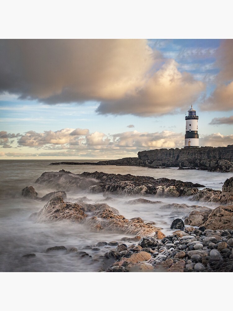 "Sadsac designs - Penmon Lighthouse Isle Of Anglesey Trwyn-du" Sticker ...