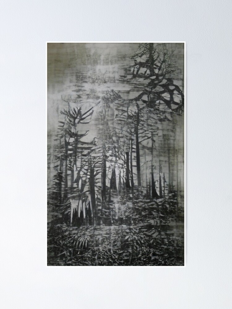 "Forest Etching style Art" Poster for Sale by NeuralProd | Redbubble