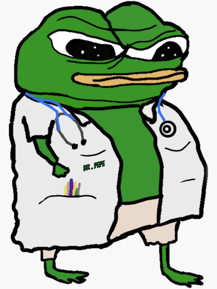 Sticker « Dr Pepe ou Dr Pepega », par NiceLabs | Redbubble