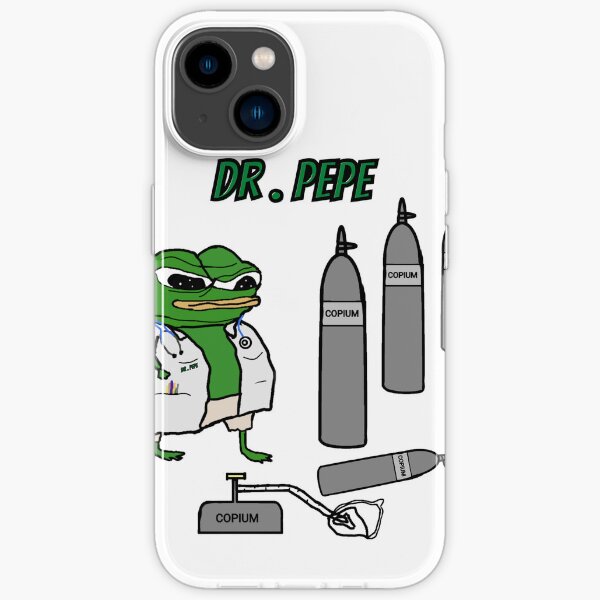 "Doctor Pepe or Dr. Pepega with Copium" iPhone Case for Sale by ...