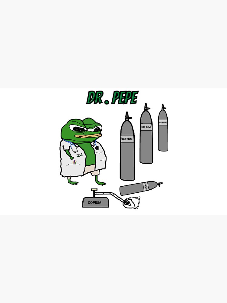 "Doctor Pepe or Dr. Pepega with Copium" Cap for Sale by NiceLabs ...