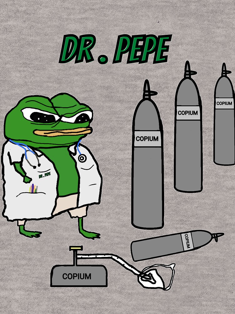 "Doctor Pepe or Dr. Pepega with Copium" Lightweight Hoodie for Sale by ...
