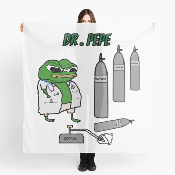 "Doctor Pepe or Dr. Pepega with Copium" Scarf for Sale by NiceLabs ...