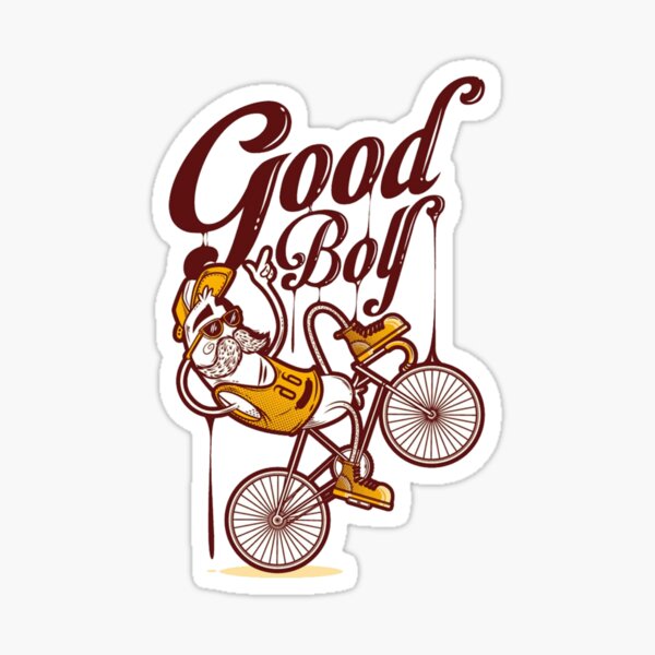 "Good boy lettering calligraphy phrase" Sticker by Tallagui | Redbubble