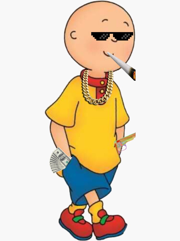 "Swag Caillou" Sticker for Sale by OttoWaughqw | Redbubble