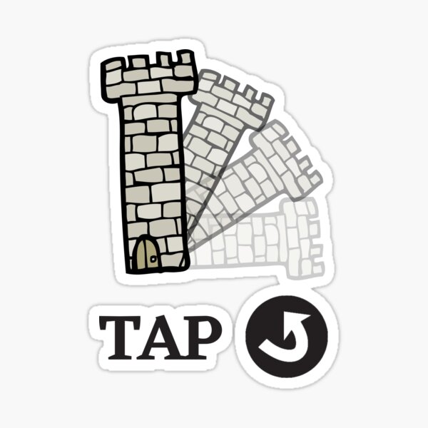 "MTG Tower with TAP" Sticker for Sale by PODTycoon | Redbubble