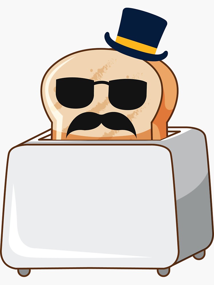 "Disguised Toast gift man women for husband wife married funny" Sticker ...