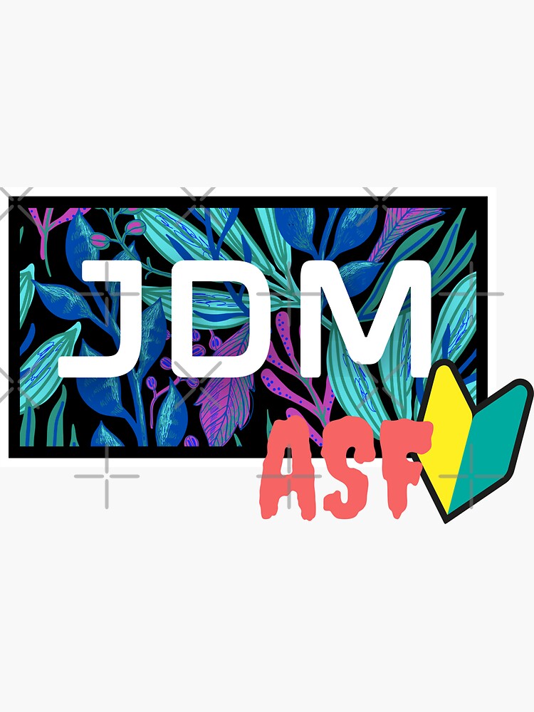 "JDM Asf - Funny Car " Sticker for Sale by Dailey-FS | Redbubble