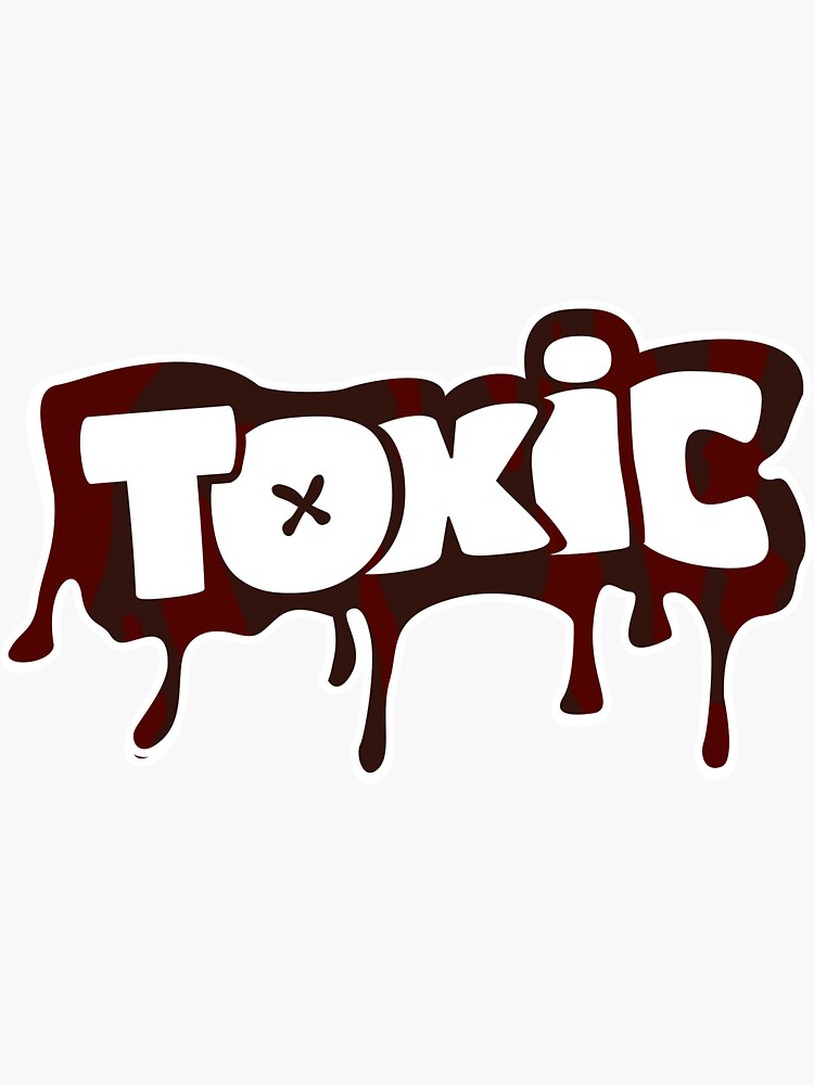 "Toxic - Creative Drip Design" Sticker for Sale by KotanDesign | Redbubble