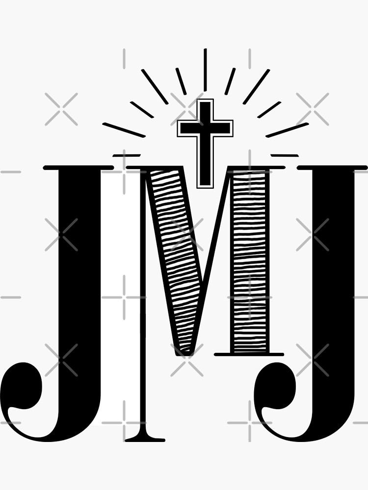 Sticker « Jmj Jésus Marie et Joseph symbole », par ARLAN-GONSALVES ...