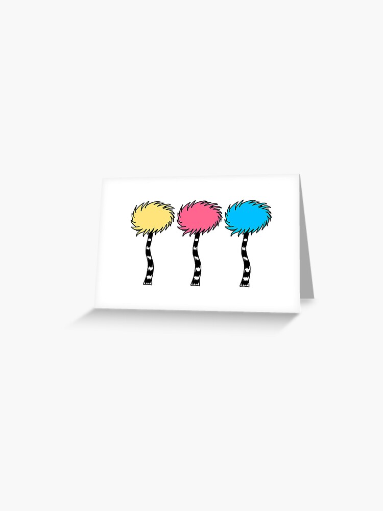 "Three Colorful Truffula Trees " Greeting Card for Sale by Marina ...