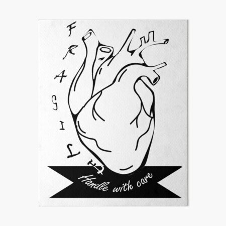 "FRAGILE HEART HANDLE WITH CARE | heart | love | anatomy" Art Board ...