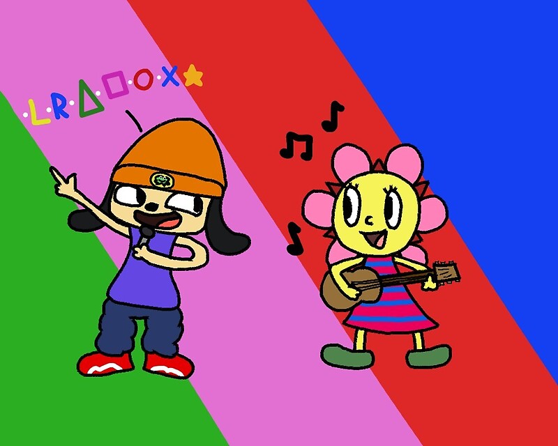 "Parappa and Sunny Funny Jamming out" by frankieforever | Redbubble