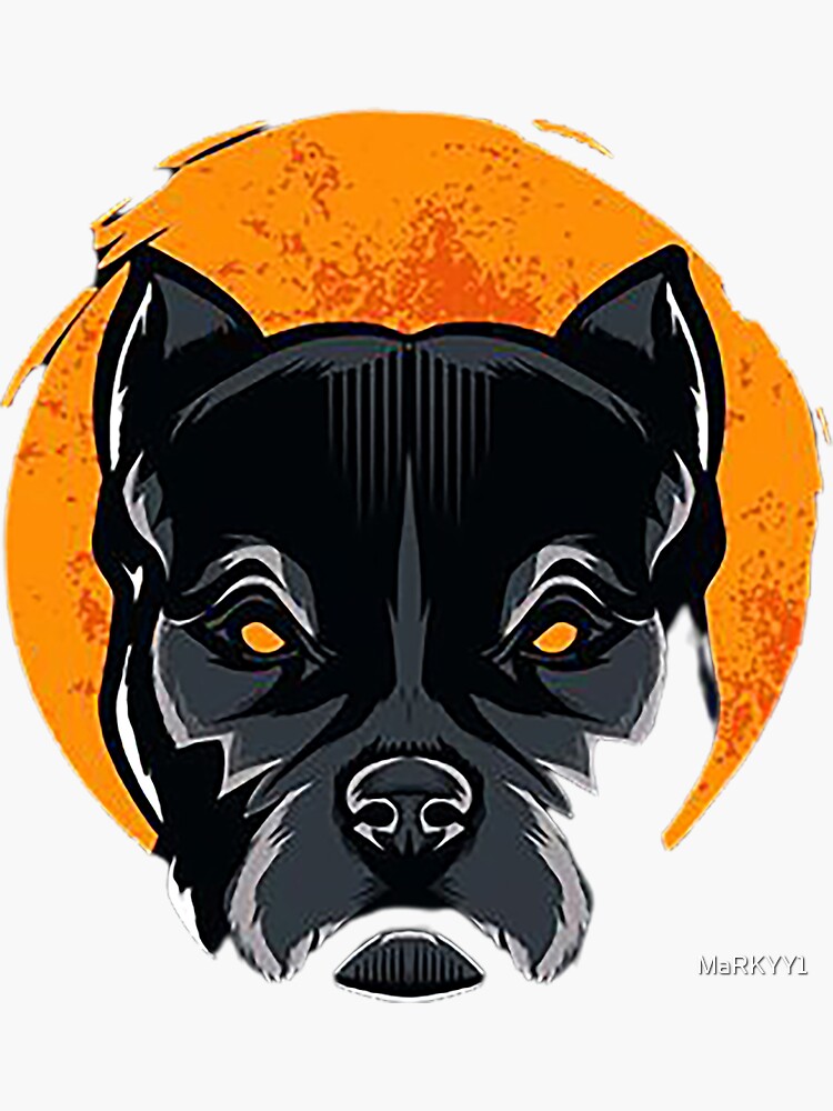 "scary dog" Sticker by MaRKYY1 | Redbubble