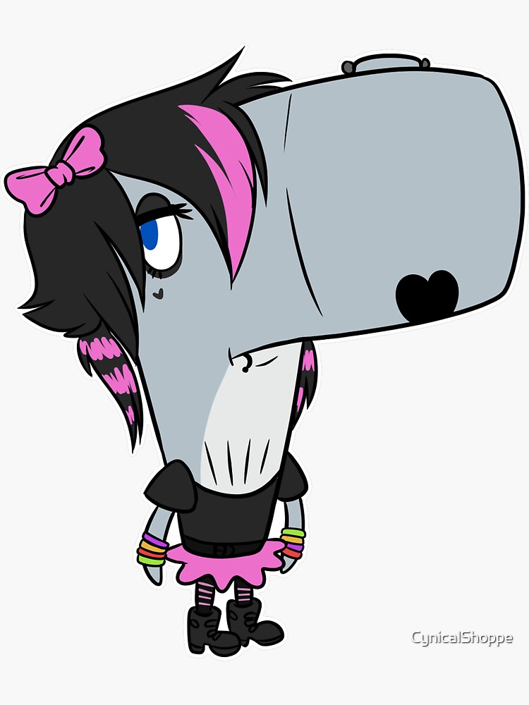 "Emo Pearl" Sticker for Sale by CynicalShoppe | Redbubble