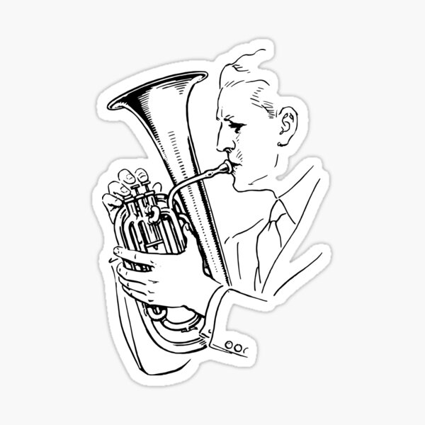 "MUSIC MAN" Sticker for Sale by MTWINDIZ | Redbubble