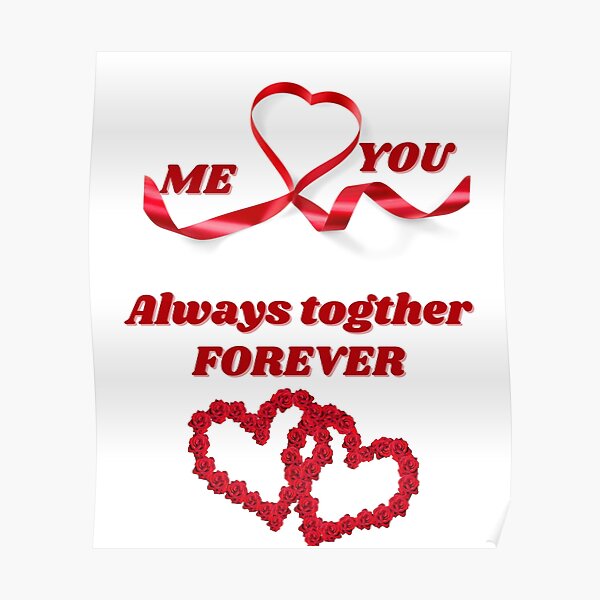 "Always together forever blood color" Poster for Sale by Hiba-new ...