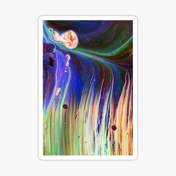 "Hydro Dipping - Tie Dye" Sticker for Sale by cubensins | Redbubble