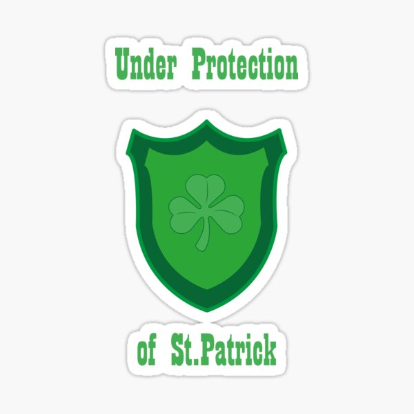 "St Patricks Day in 2022 Shield and Shamrock" Sticker for Sale by by ...