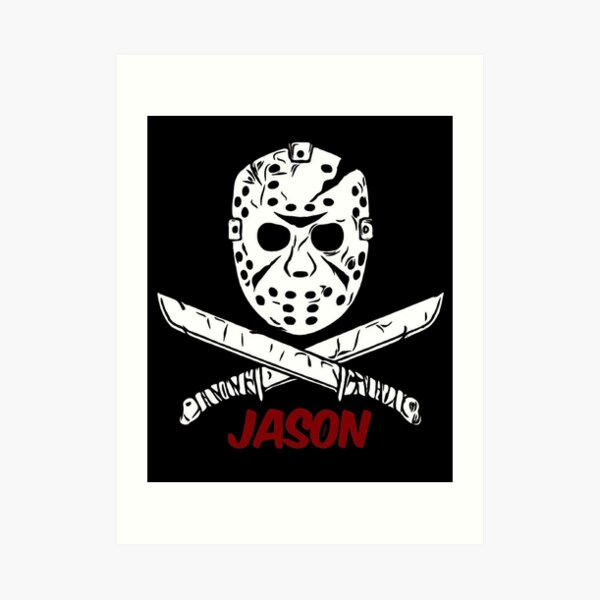 "Jason Voorhees Logo" Art Print for Sale by moonmarketstore | Redbubble