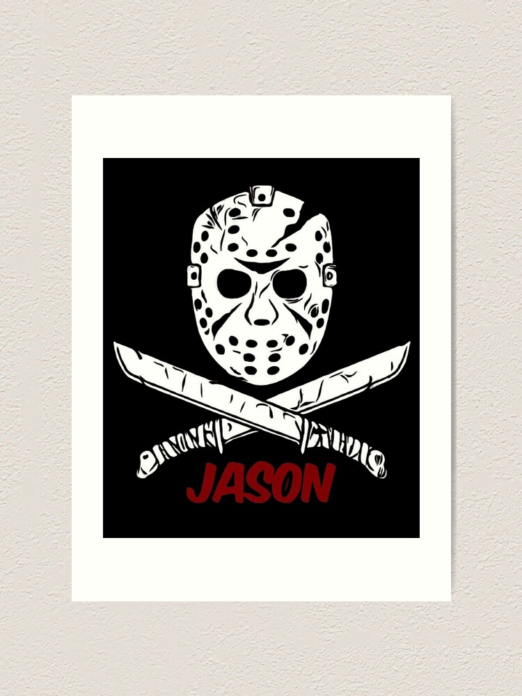 "Jason Voorhees Logo" Art Print for Sale by moonmarketstore | Redbubble