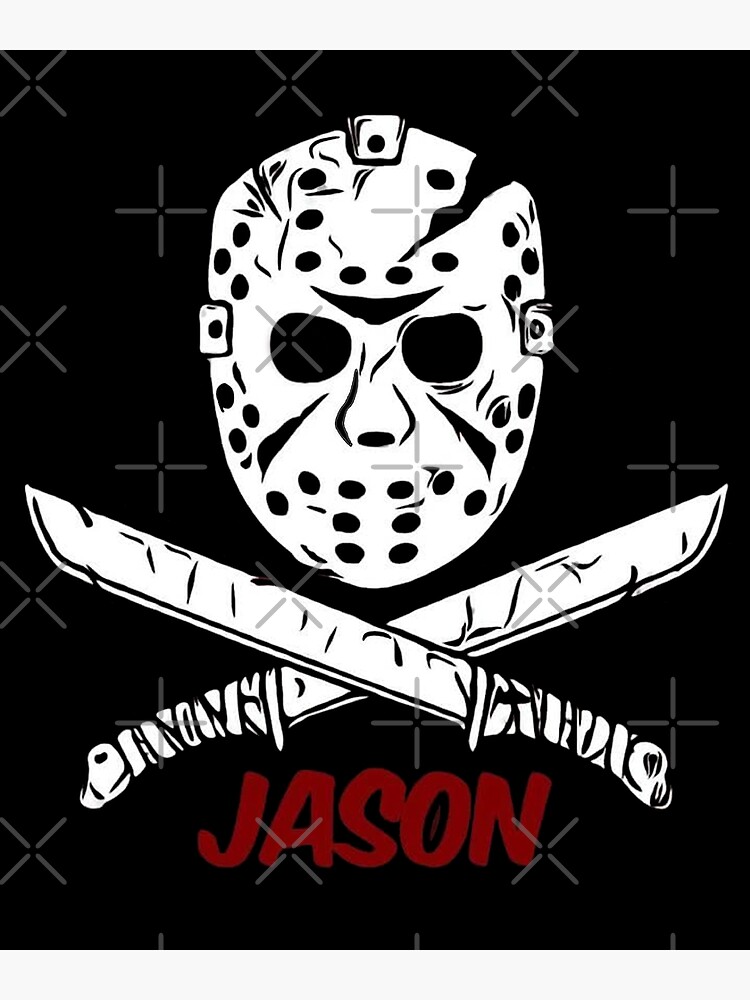 "Jason Voorhees Logo" Poster for Sale by moonmarketstore | Redbubble