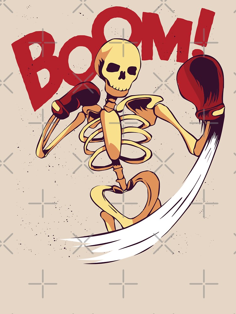"Skeleton with boxing gloves" T-shirt for Sale by Uhhnad | Redbubble ...