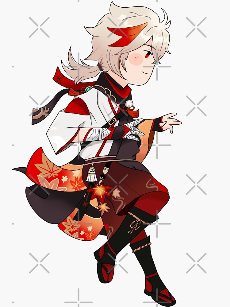 "Kazuha - Genshin Impact " Sticker by razzlydazzle | Redbubble