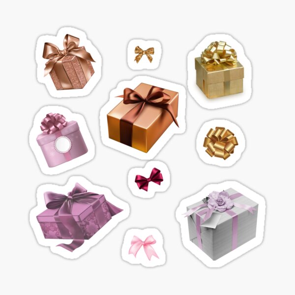 "Aesthetic gift box stickers " Sticker by Dennyart5 | Redbubble