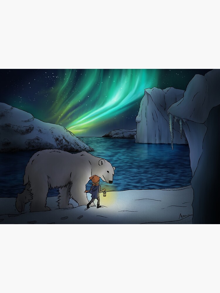"Lejla and the polar bear" Poster by justmona | Redbubble
