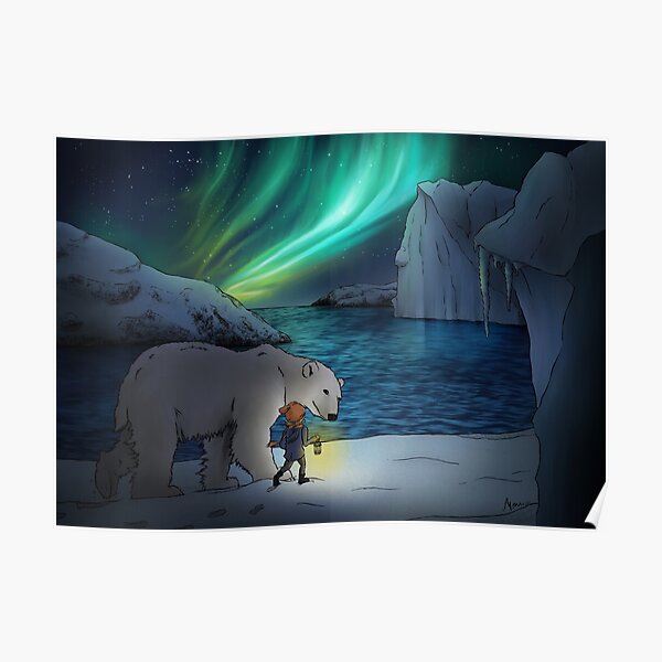 "Lejla and the polar bear" Poster by justmona | Redbubble