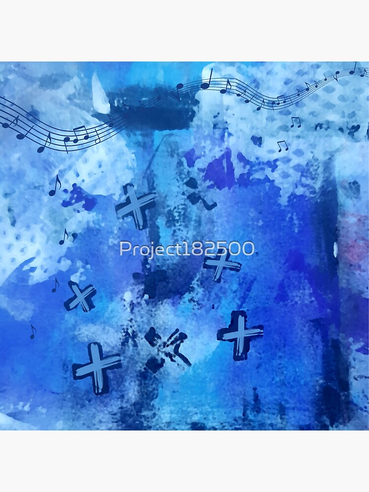 "Music in Blue" Sticker by Project182500 | Redbubble