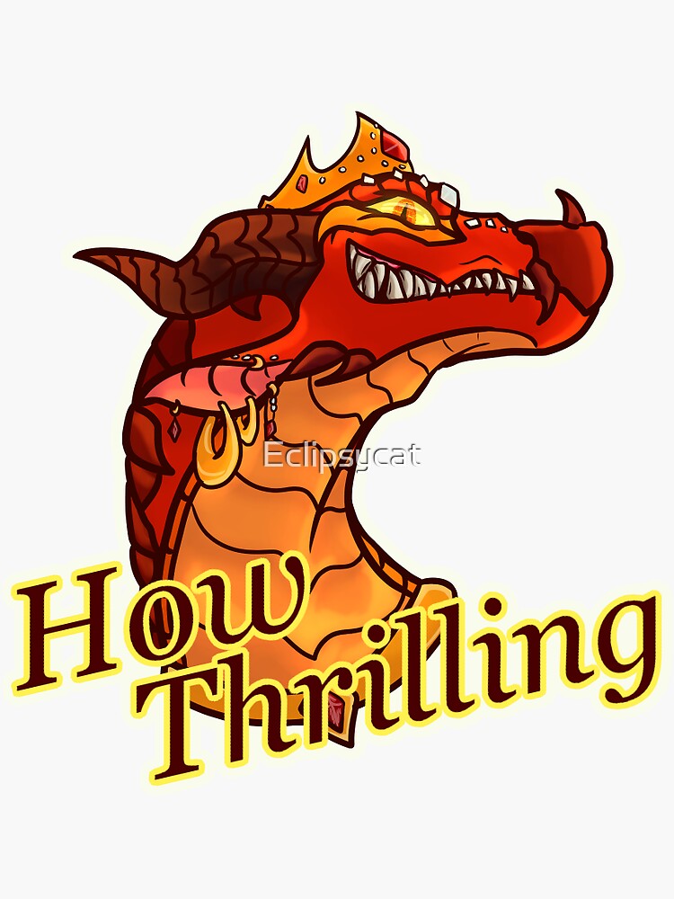 "How Thrilling - Queen Scarlet Sticker" Sticker for Sale by Eclipsycat ...