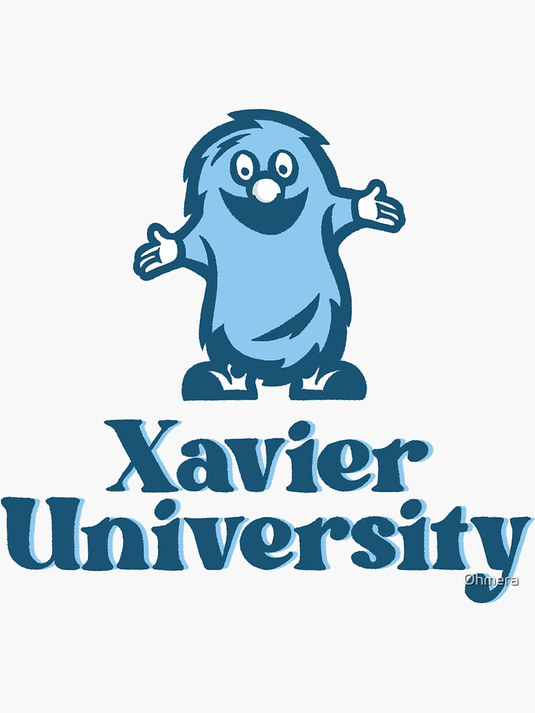 "Xavier & Blue Blob" Sticker for Sale by Ohmera | Redbubble