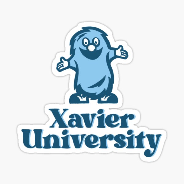 "Xavier & Blue Blob" Sticker for Sale by Ohmera | Redbubble