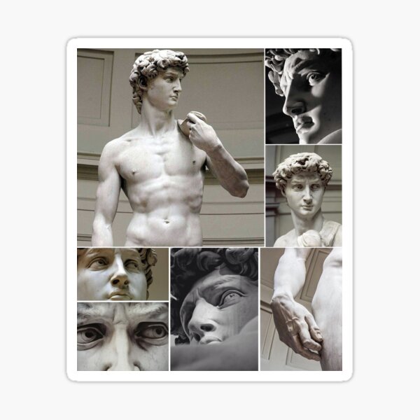 "David Michelangelo " Sticker by Shirtbite | Redbubble